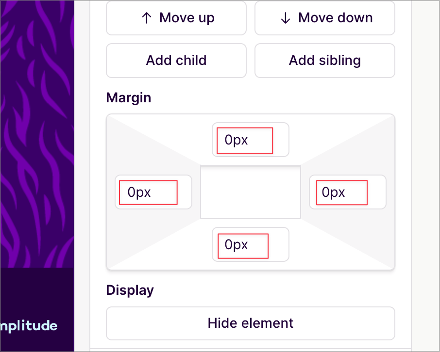 Adjusting element margin – Mutiny